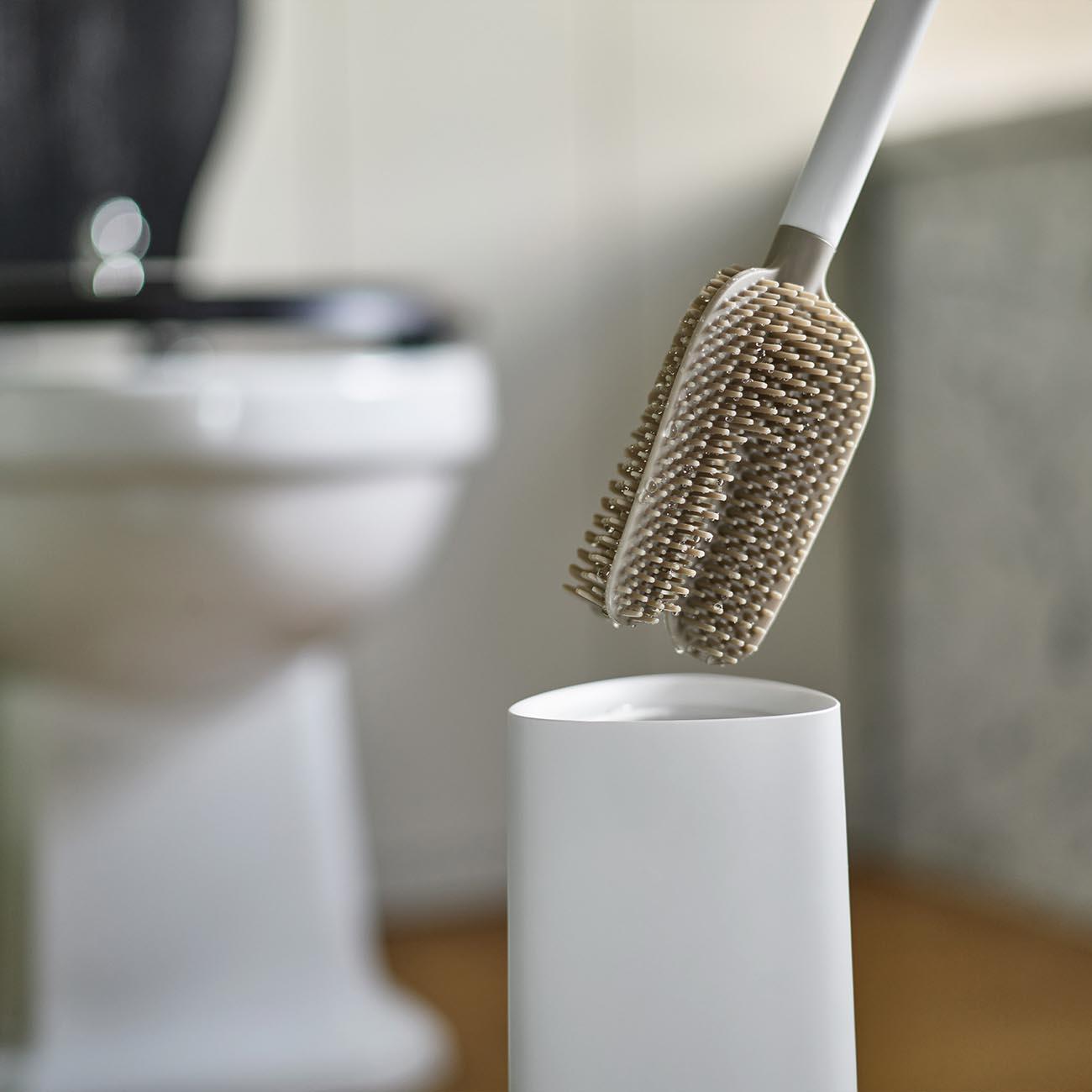 Siliconen wc-borstel met 3-delige borstelkop kaufen